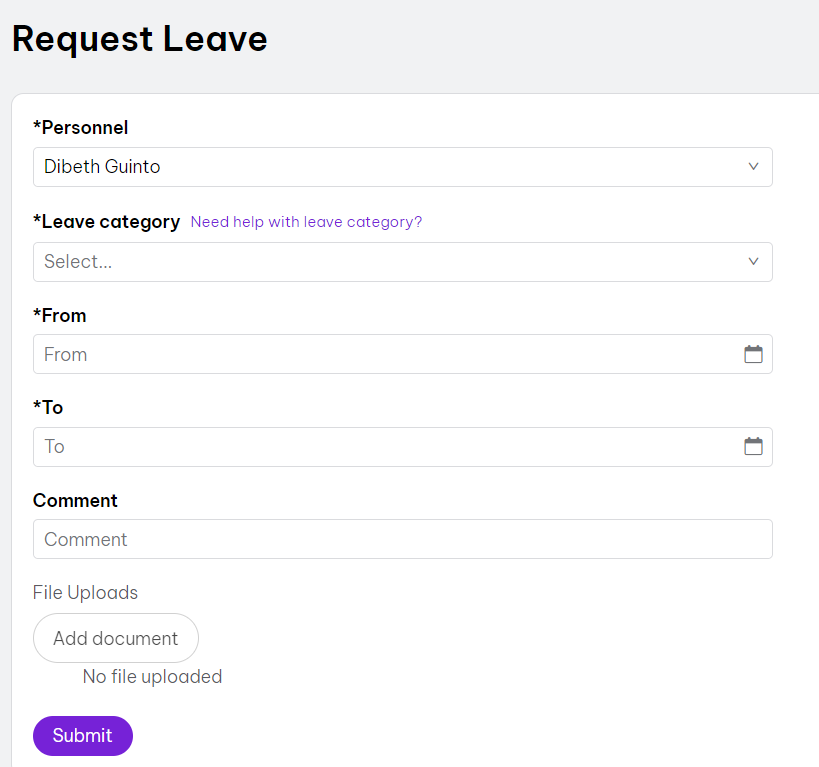 Leave Filing | Process Street