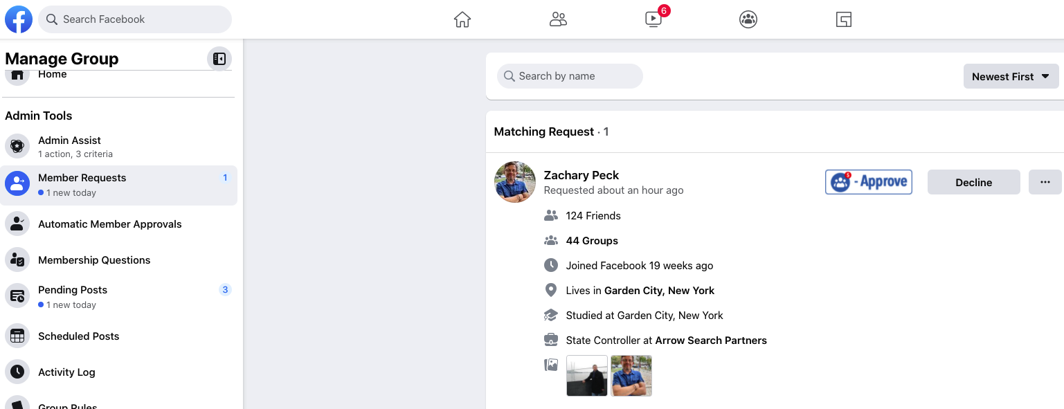 Facebook New Group Members | Process Street