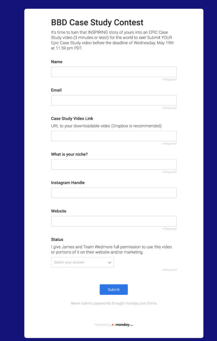 The Case Study Contest PROCESS | Process Street