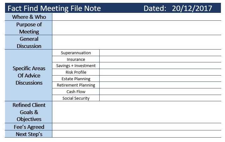 1: Introduction to Fact Find Meeting | Process Street