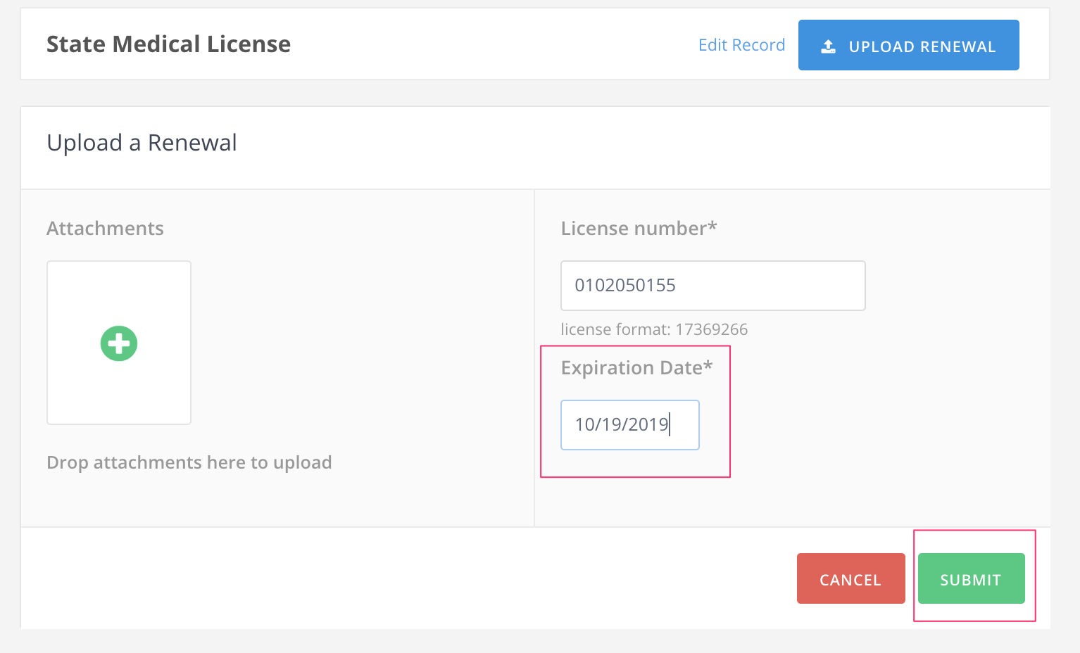 Expired State Medical License | Process Street