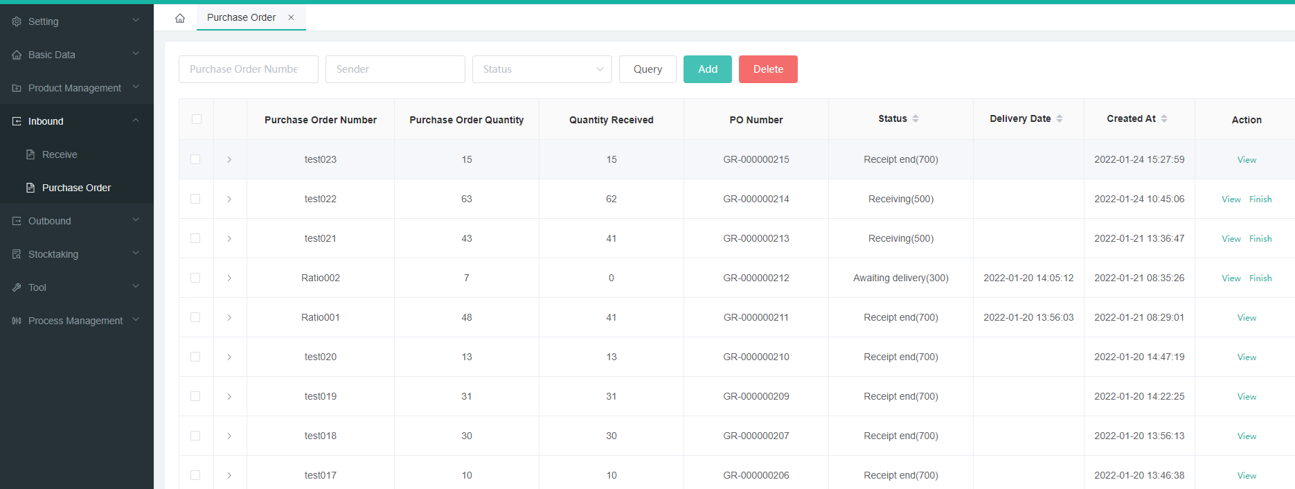 Receiving (Copy) | Process Street