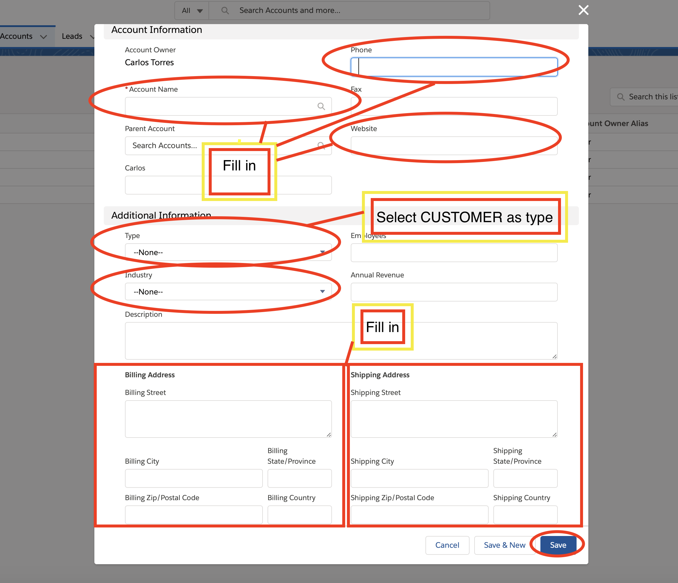 Customer Account Set Up | Process Street