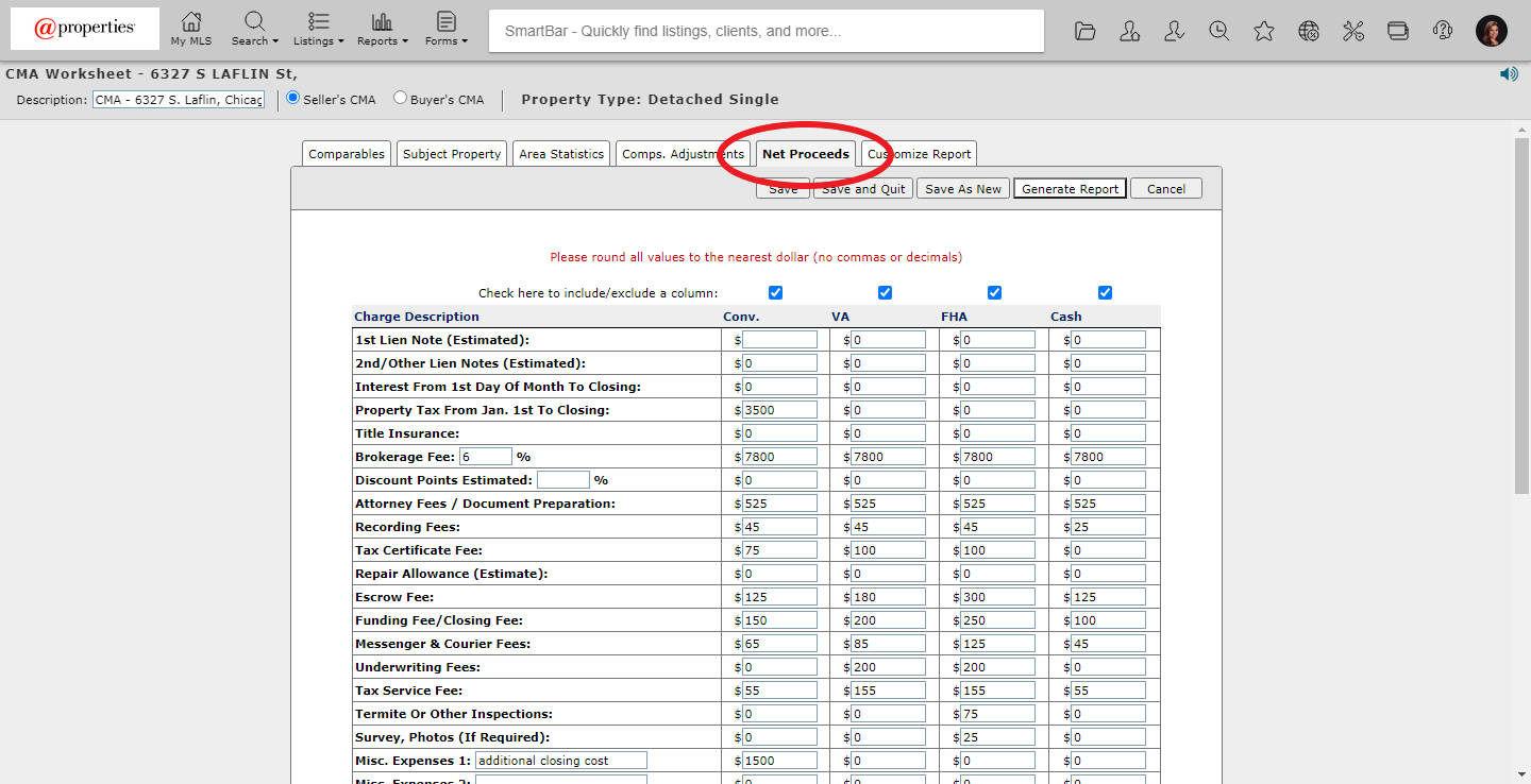 ConnectMLS – Creating a draft CMA Report | Process Street